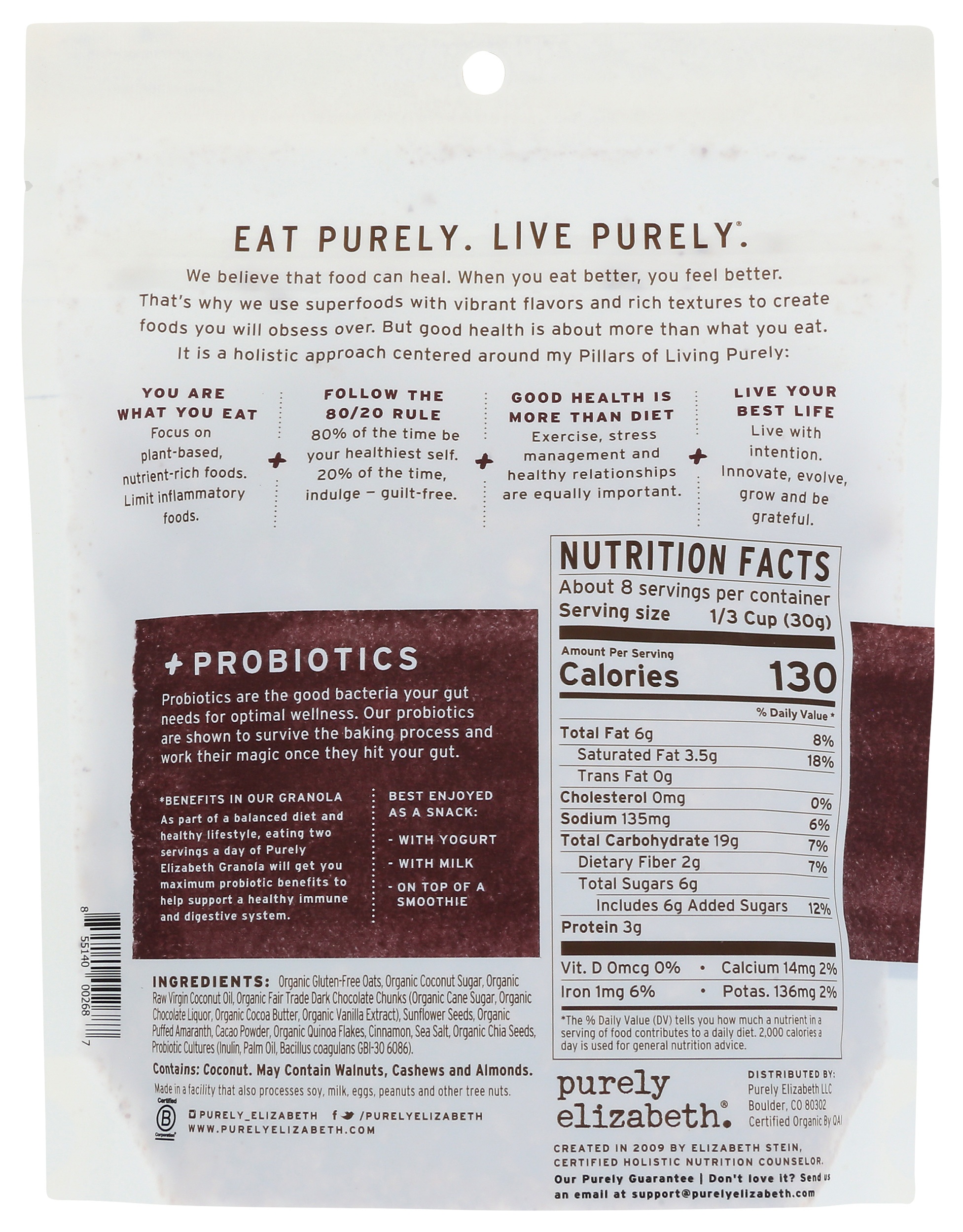 Purely Elizabeth Granola with Probiotics | Shop at Carewell