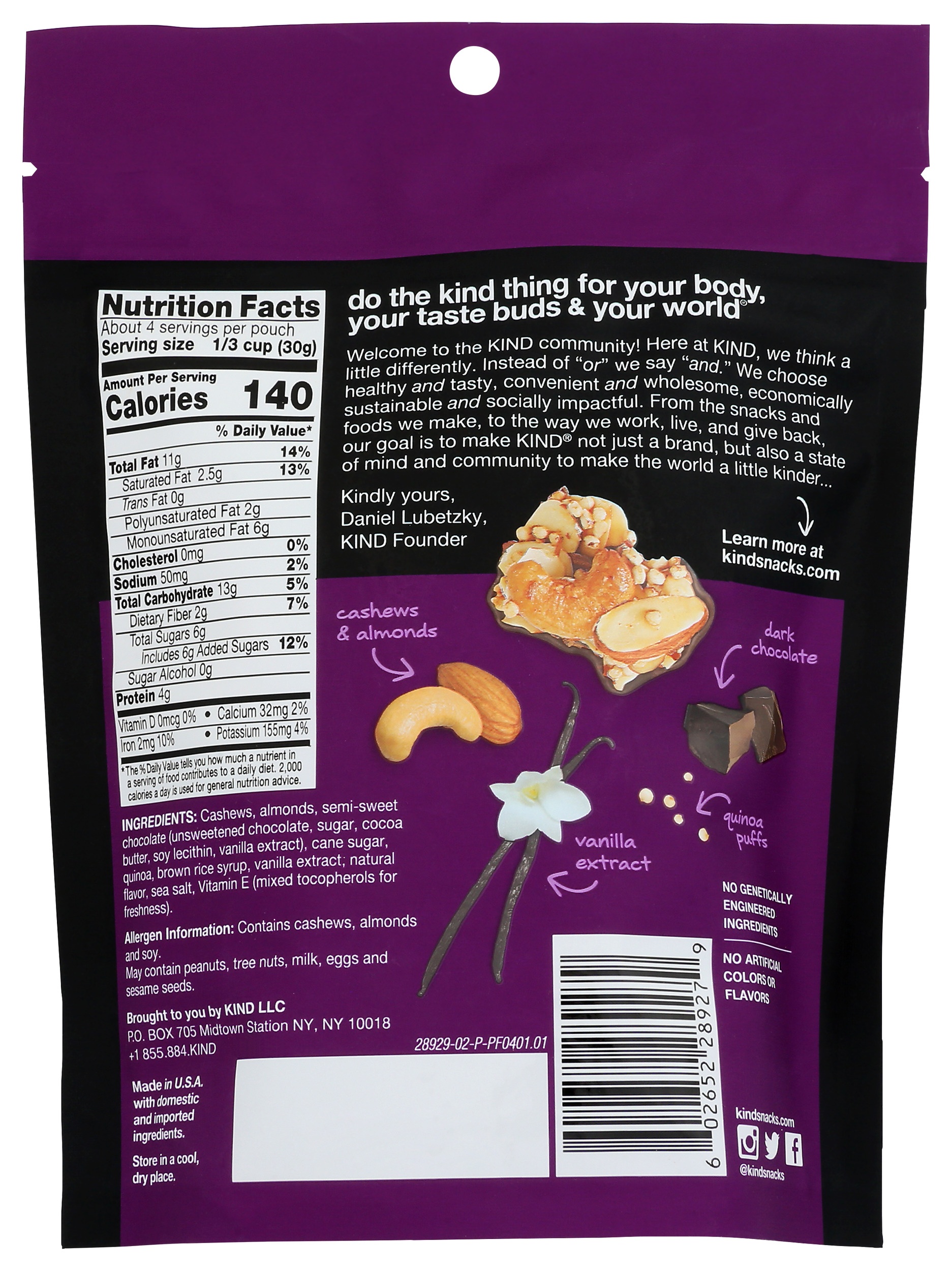 KIND Dipped Clusters | Shop at Carewell | Free Shipping