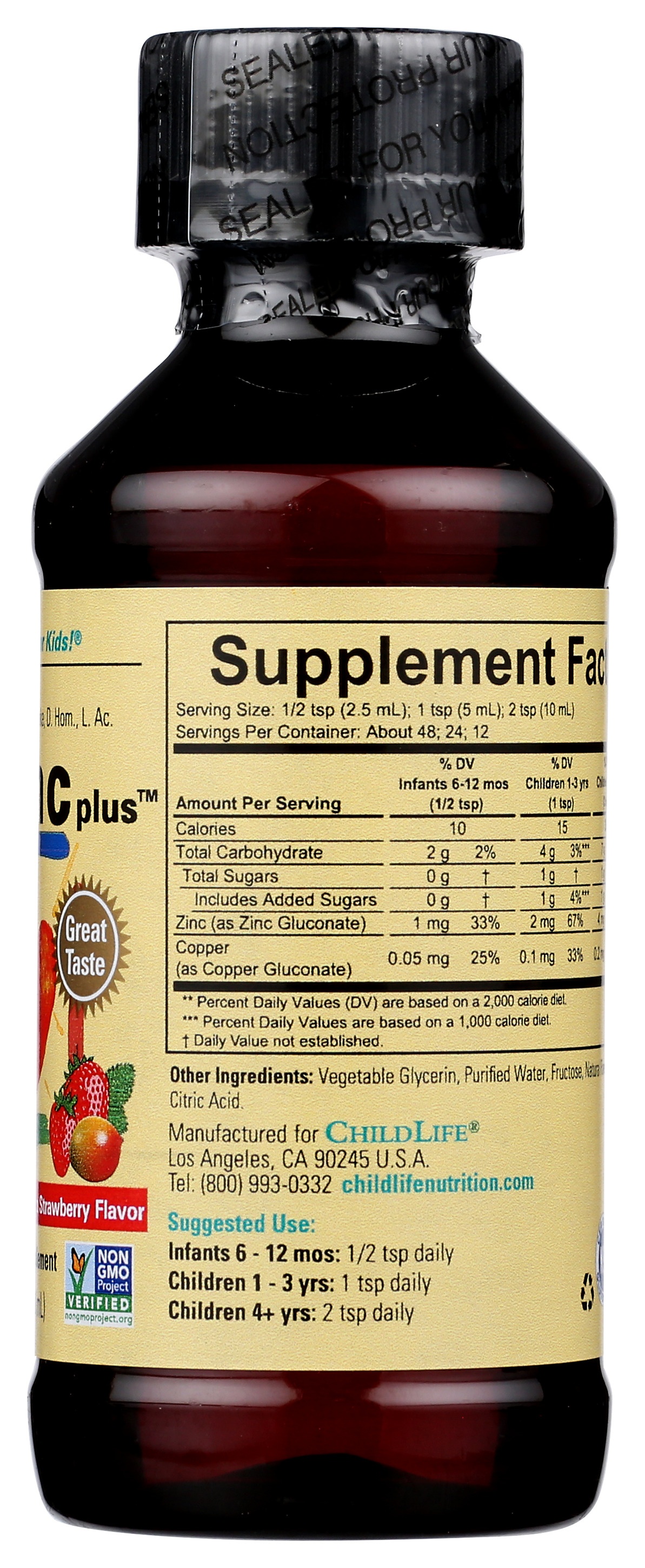 Childlife Essentials Liquid Zinc Plus Supplement | Carewell