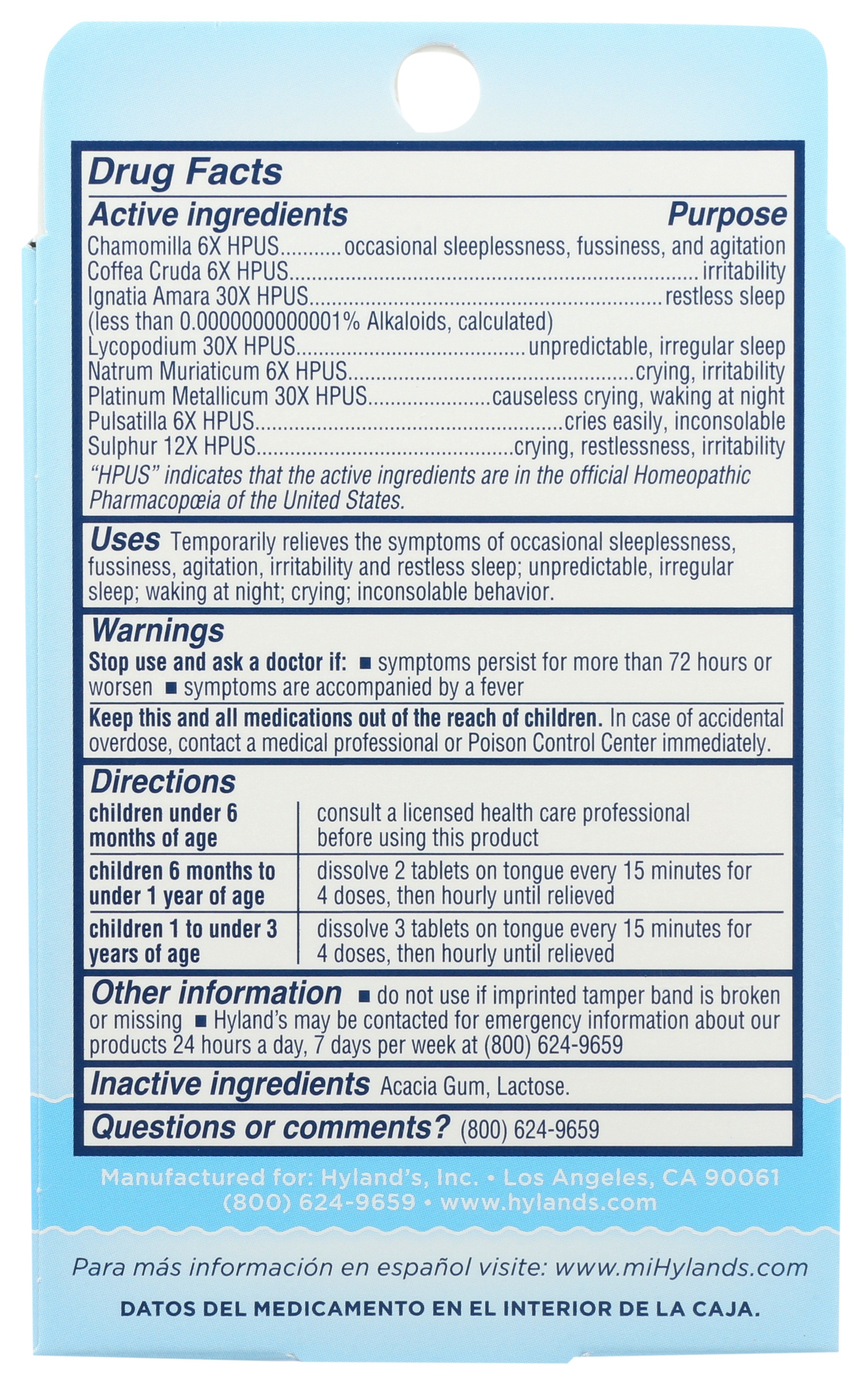 Hylands Baby Calming Tablets | Shop at Carewell