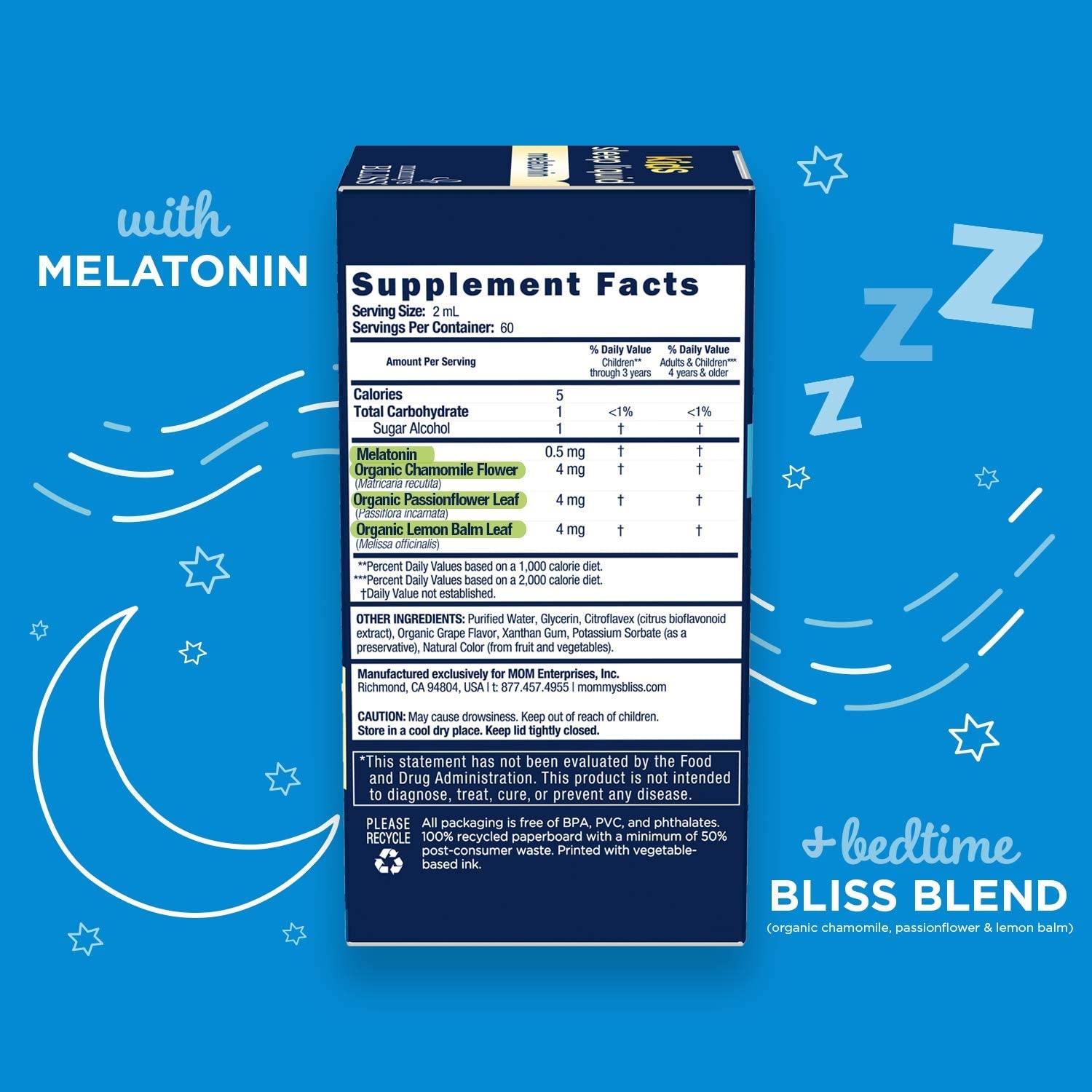 Mommy's Bliss Kids Sleep Liquid with Melatonin | Carewell