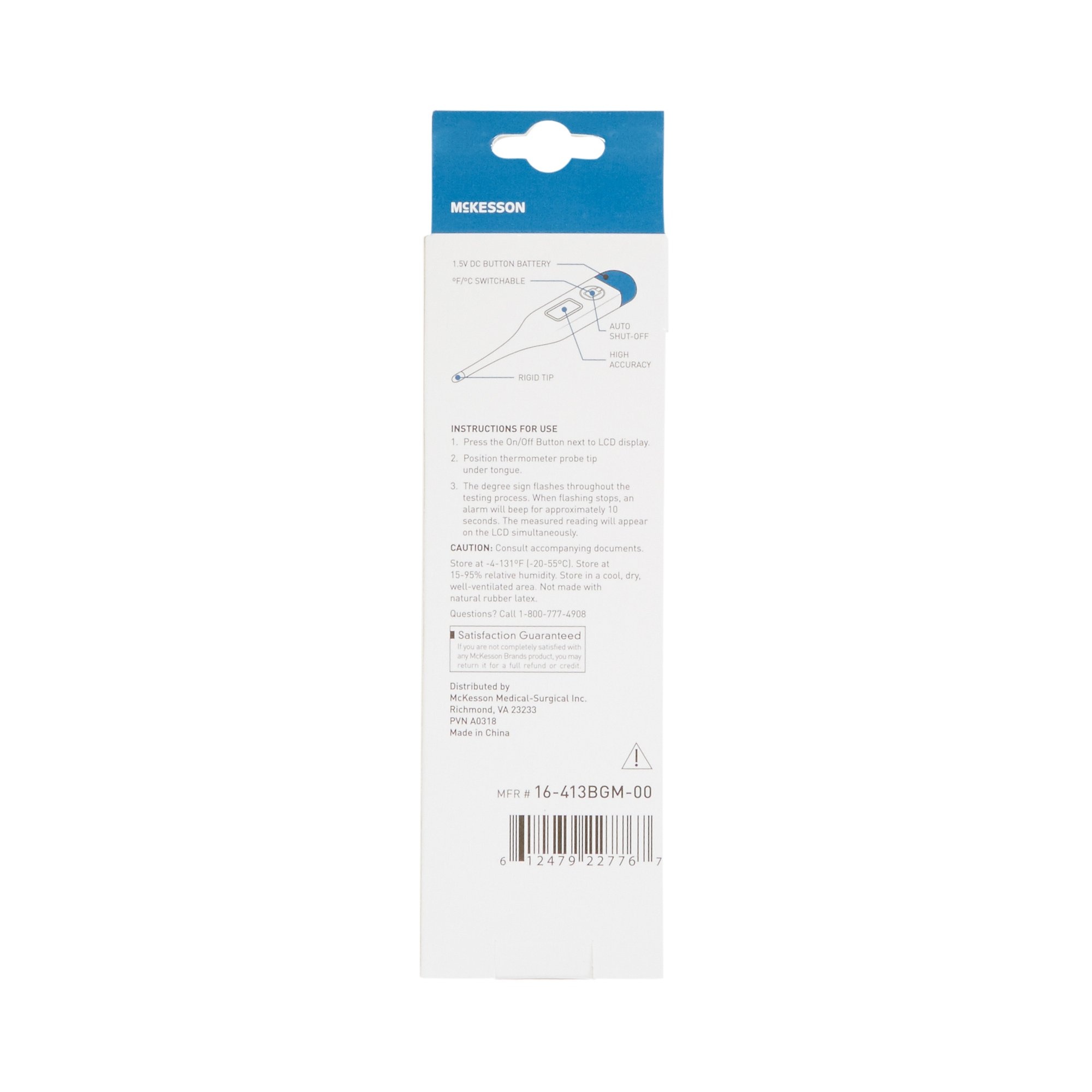 McKesson Digital Stick Thermometer | Shop at Carewell