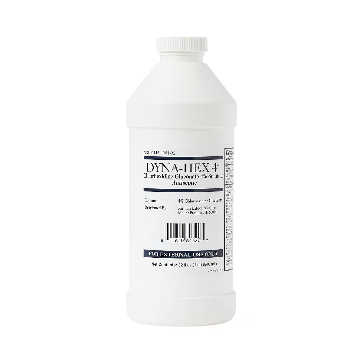 Xttrium Labs Dyna-Hex4 Antiseptic Skin Cleanser, Liquid Bottle