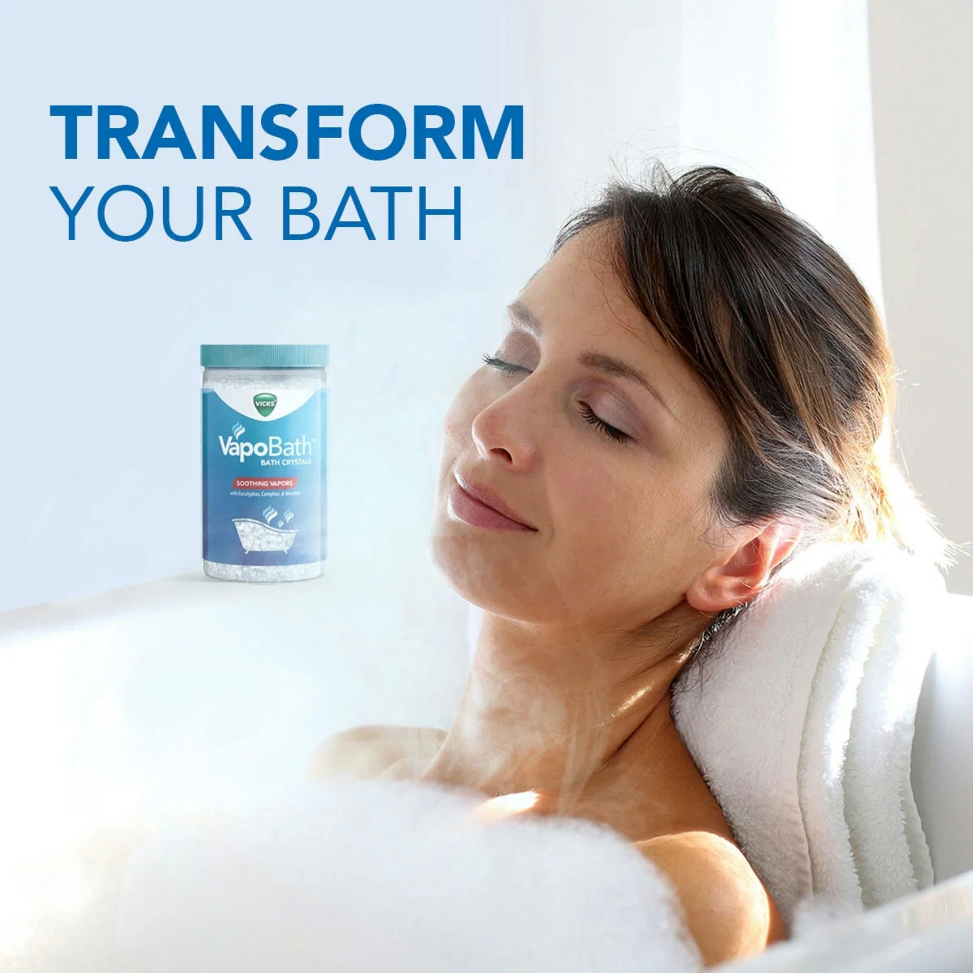 Vicks VapoBath Bath Crystals Non-Medicated Salts | Carewell