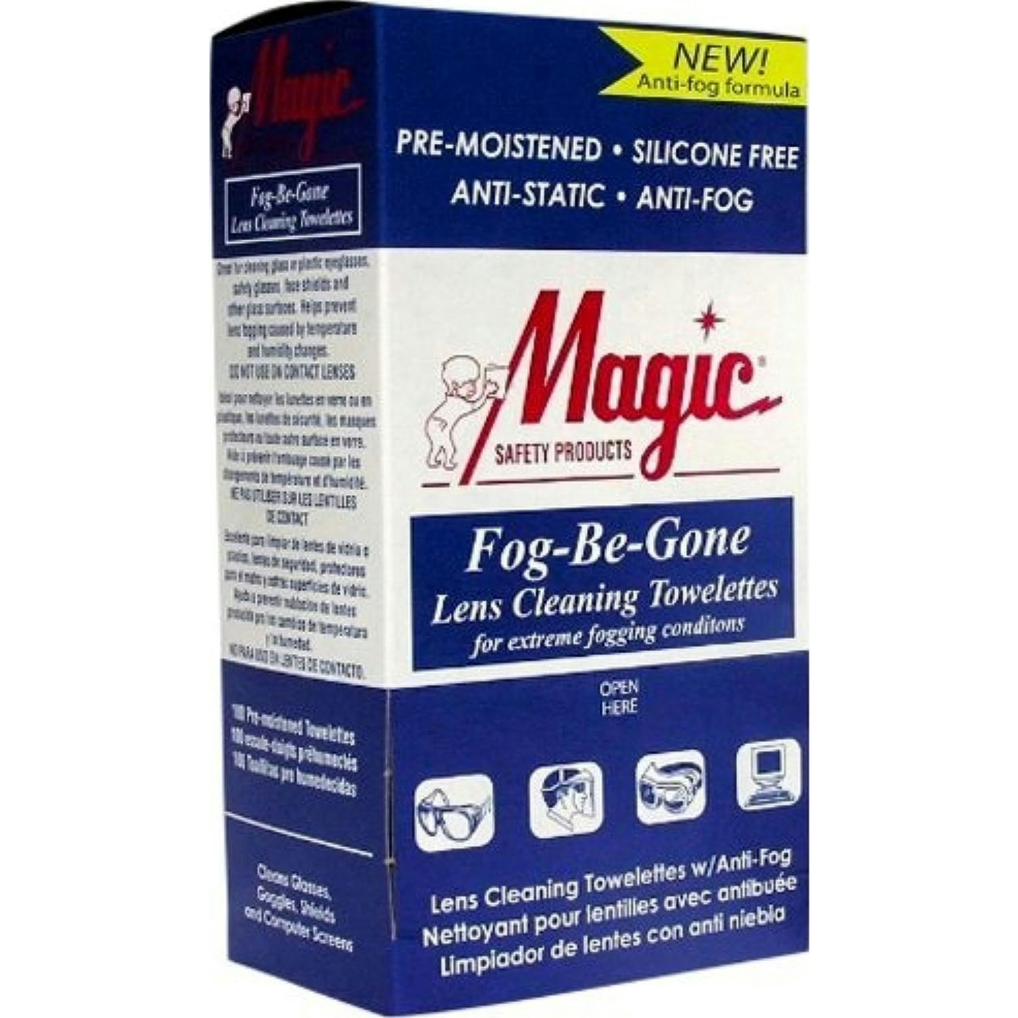 Magic Fog Be Gone Lens Cleaning Towelette | Shop at Carewell