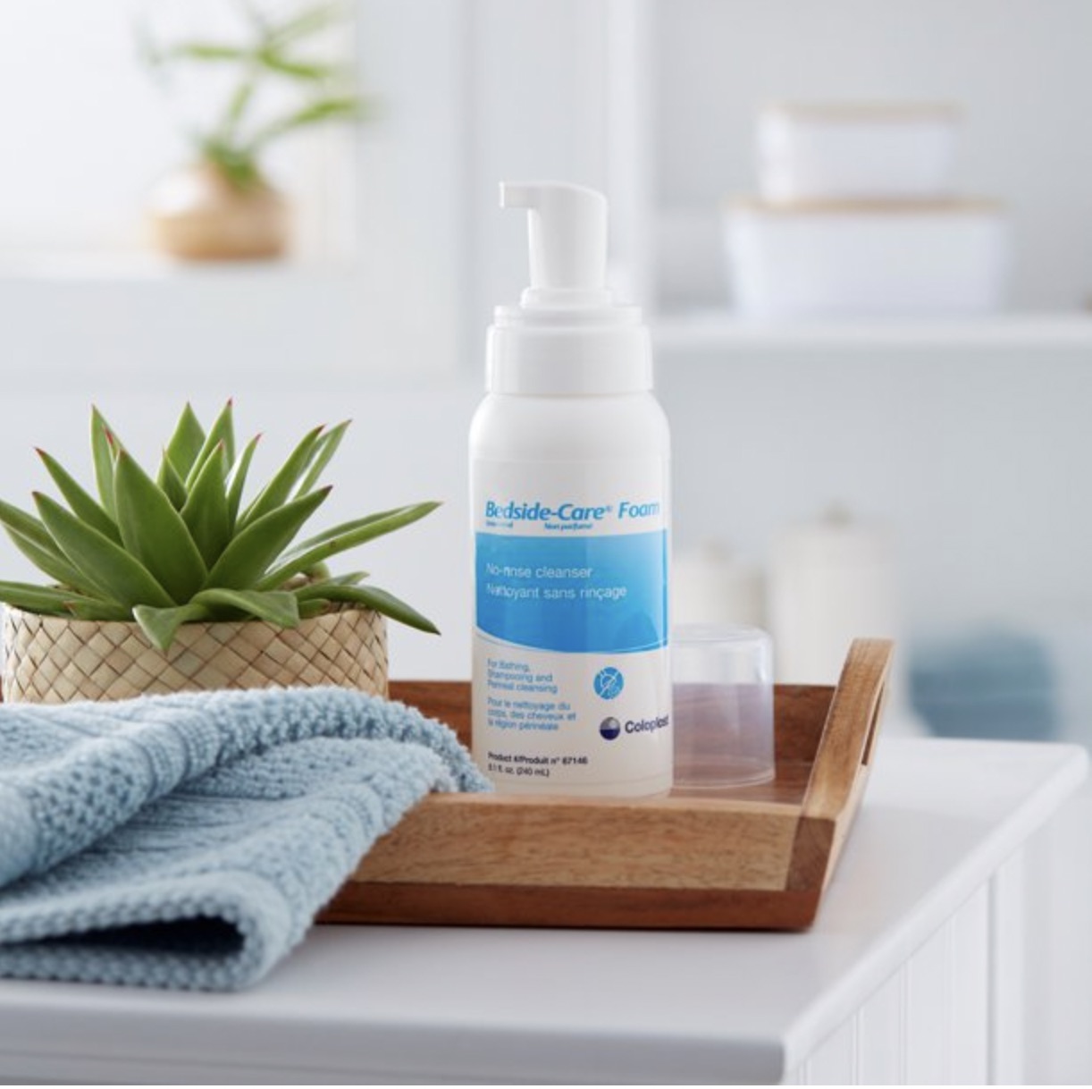 Coloplast Bedside-Care Rinse-Free Shampoo and Body Wash Foam