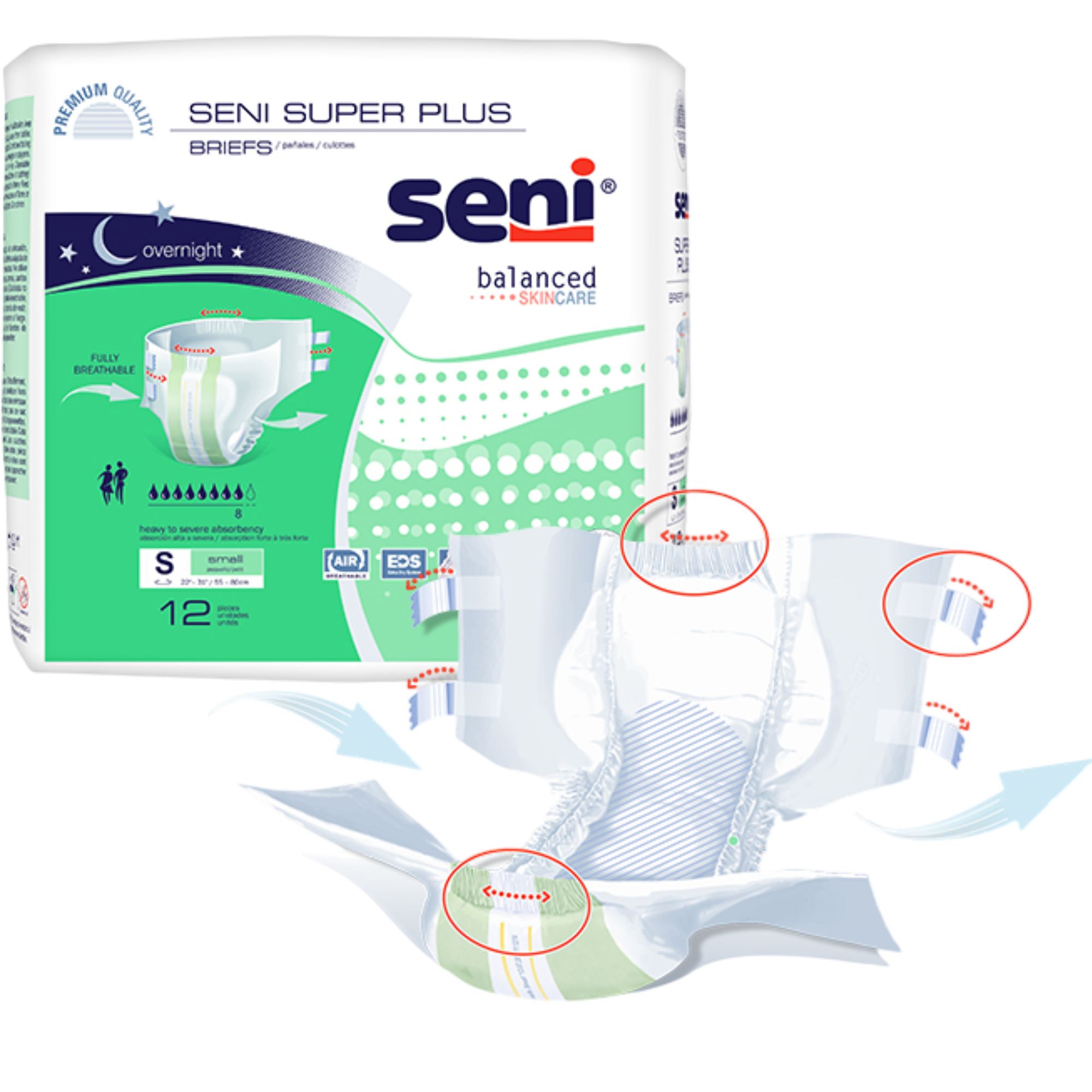 Seni Super Plus Adult Diapers with Tabs | Shop at Carewell