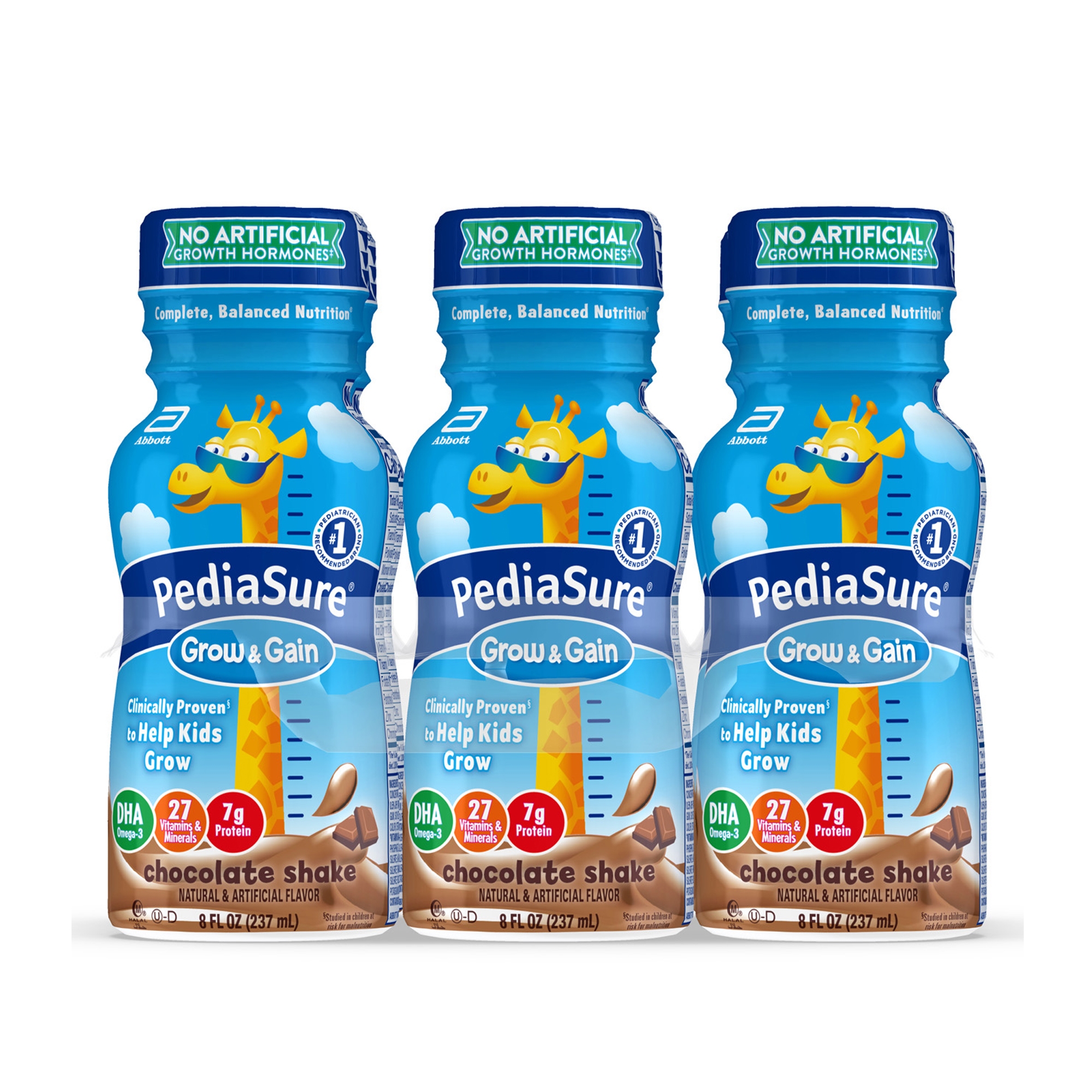 PediaSure Grow & Gain Pediatric Shake, Chocolate, 8 oz. | Carewell