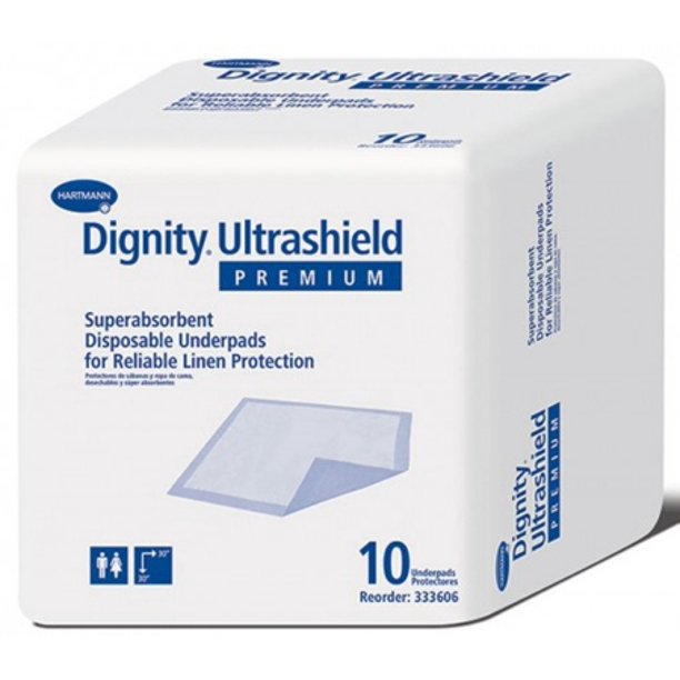 Dignity UltraShield Underpad, Light Absorbancy | Carewell