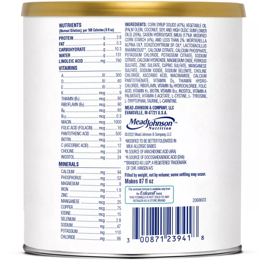 Enfamil Nutramigen with Probiotic LGG Hypoallergenic Infant Formula, Powder