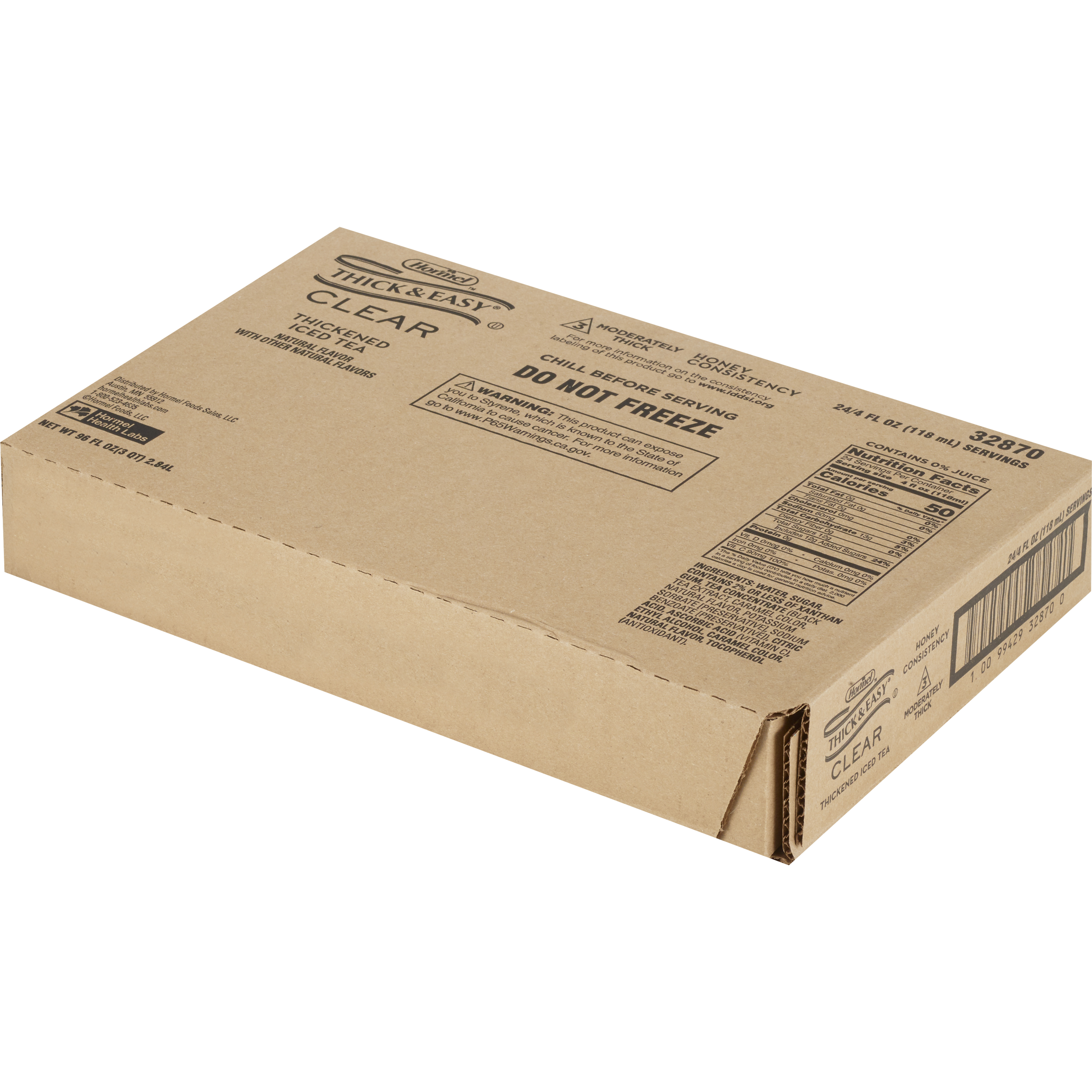 Hormel Thick & Easy Clear Thickened Beverage, Honey Consistency ...