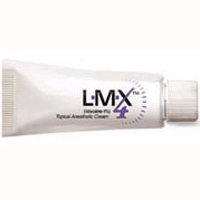 LMX 4 Topical Anesthetic Cream, lidocaine 4%, .17 oz.