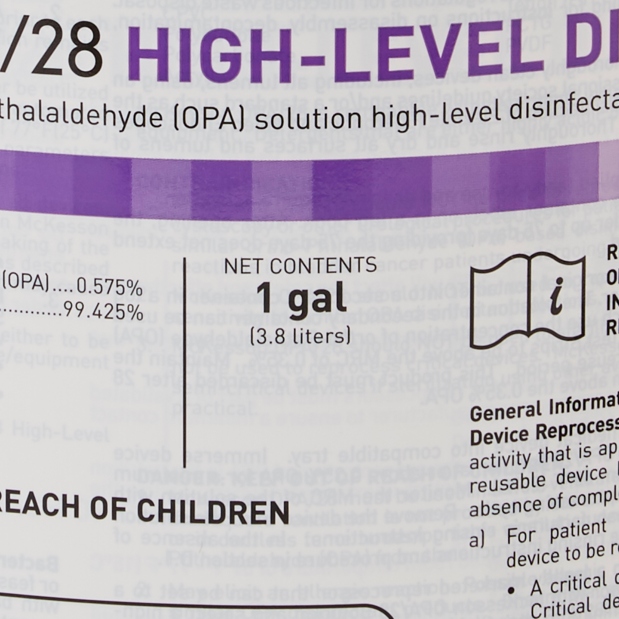 OPA High-Level Disinfectant Solution | Shop at Carewell