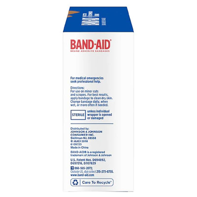 Band-Aid Adhesive Bandage, Flexible Fabric, Assorted