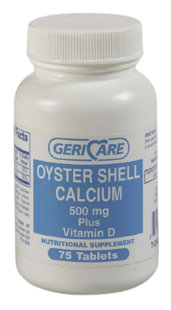 Geri-Care Oyster Shell Calcium Plus Vitamin D Nutritional Supplement ...