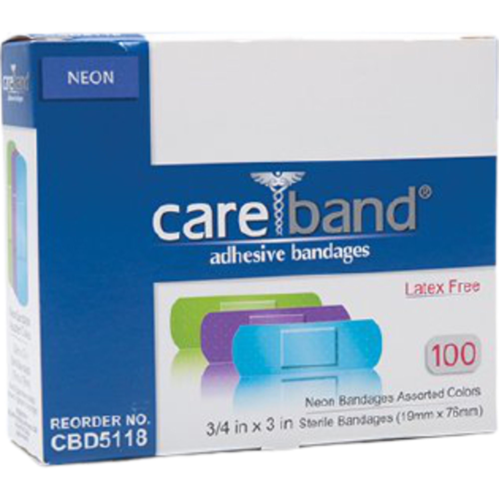 Careband Adhesive Bandages, .75 X 3" | Shop at Carewell