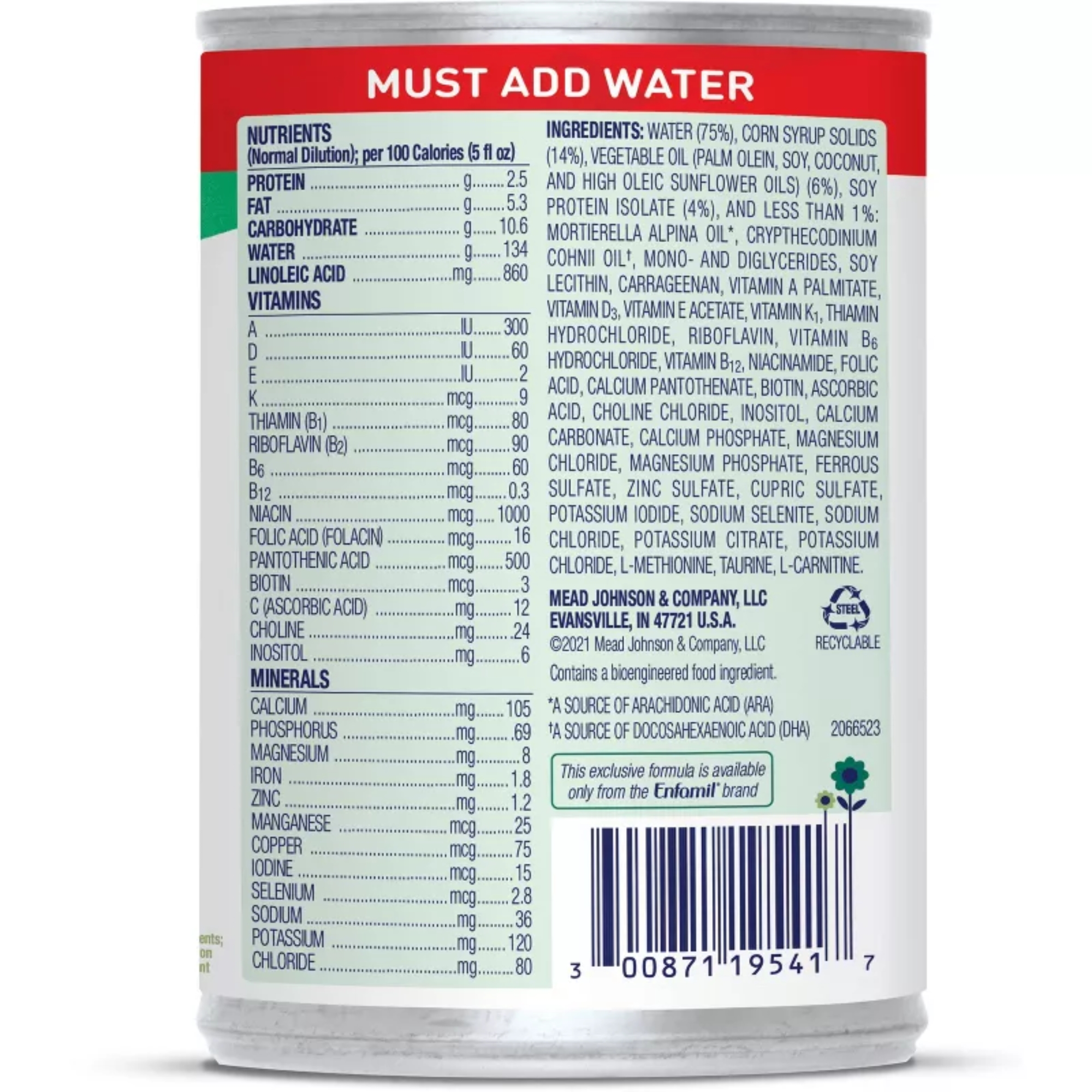 Enfamil ProSobee Soy Infant Formula, Concentrate | Carewell