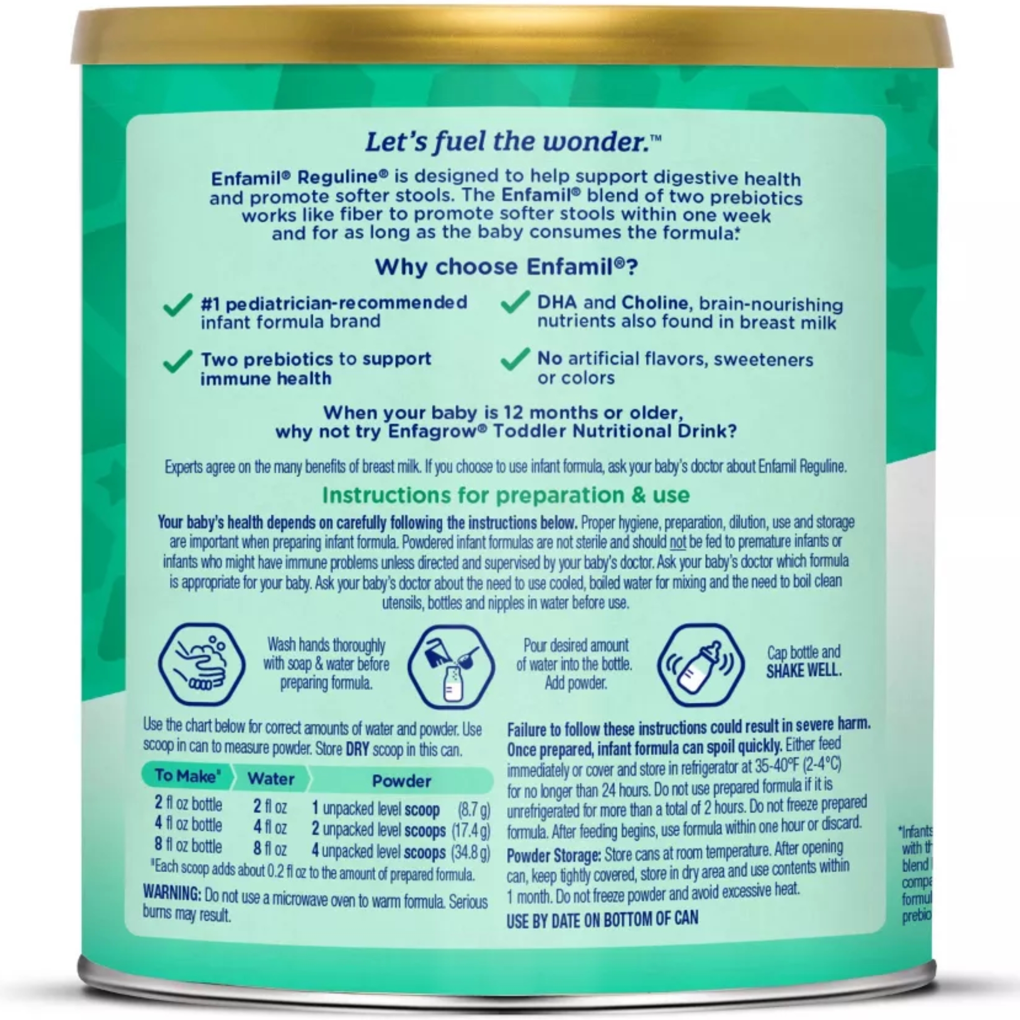 Enfamil Reguline Infant Formula, Powder | Shop at Carewell