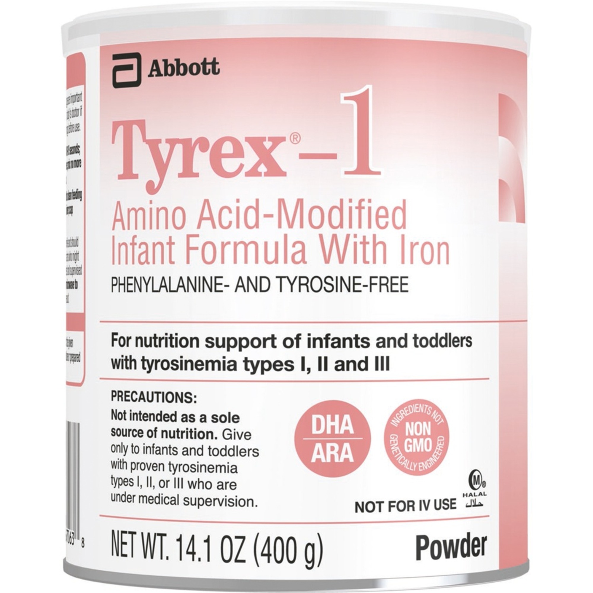 Abbott Nutrition Tyrex-1 Infant Formula, Unflavored, Powder, 14.1 oz.