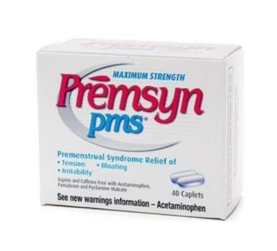 Premsyn PMS Premenstrual Symptom Relief, Maximum Strength, 40 Caplets ...