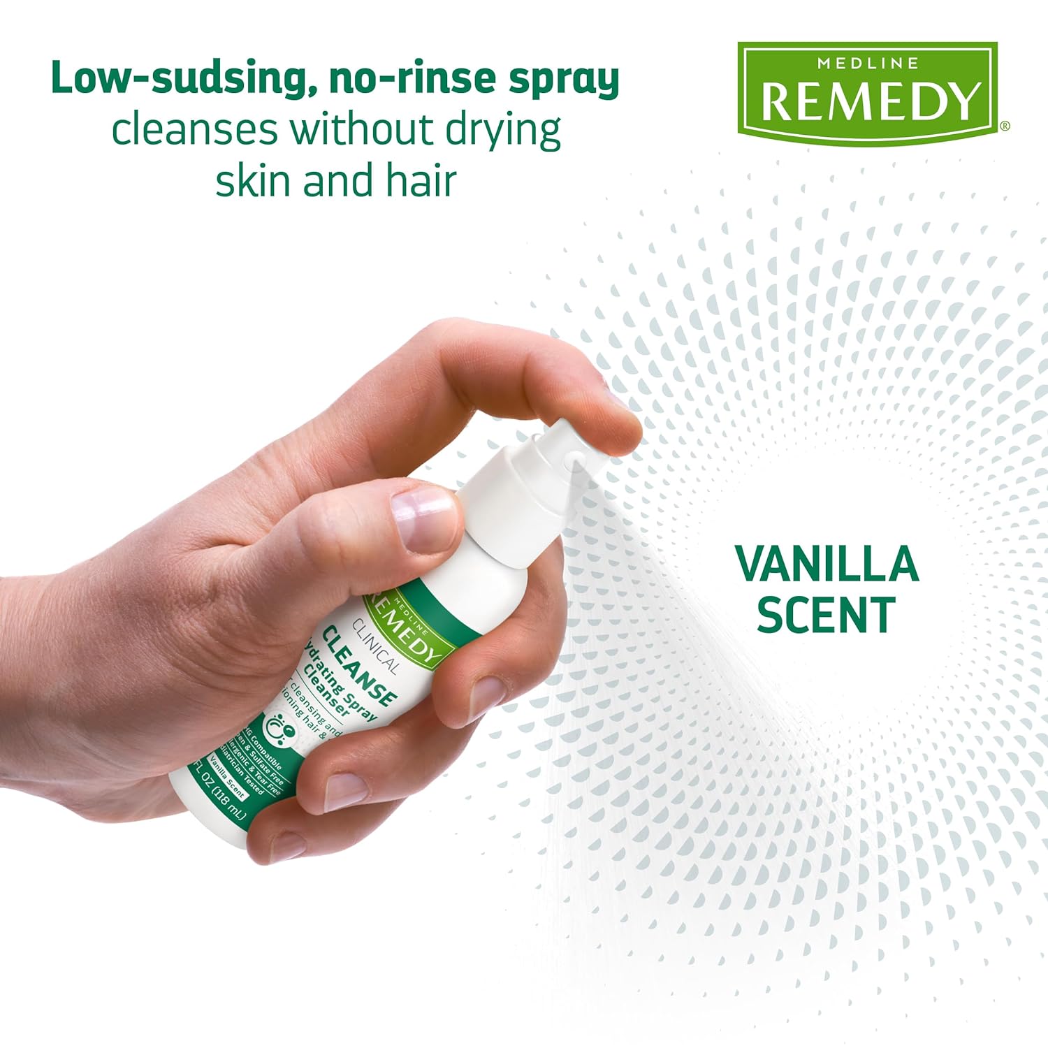 Medline Remedy Phytoplex No-Rinse Hydrating Spray Cleanser