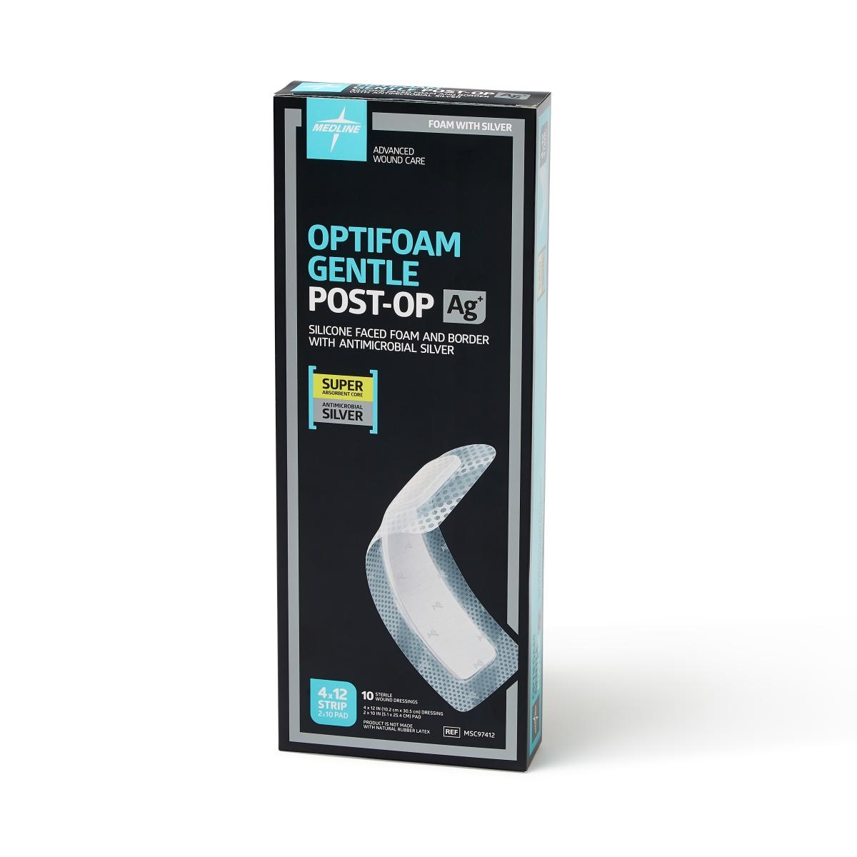 Optifoam Gentle AG+ Post-Op Foam Dressing | Carewell