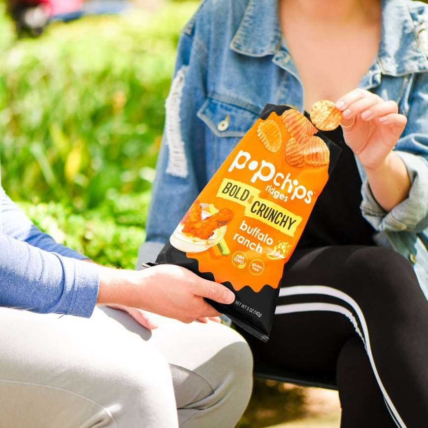 Popchips Buffalo Ranch Ridges Potato Chips | Carewell