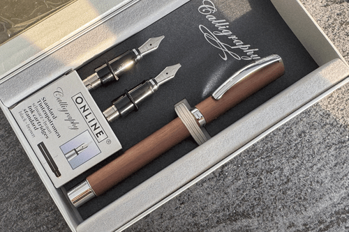 ONLINE Vision Champagne Calligraphy Fountain Pen Set (366481C)