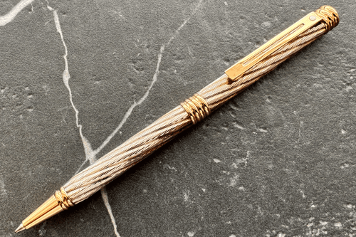 Sheaffer Fashion Blue Marble GT Broad Fountain Pen