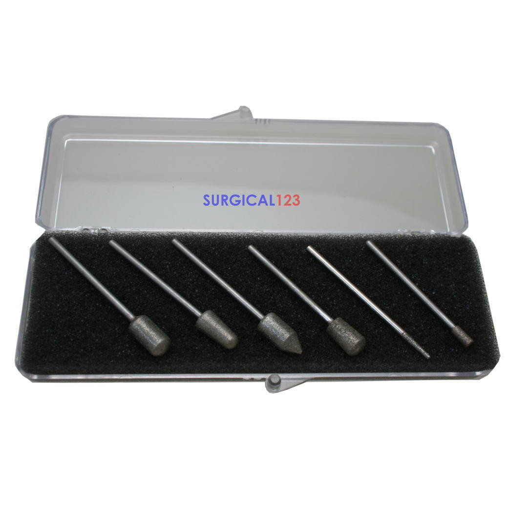 Podiatry Kit of 6 Diamond Burs - SURGICAL123.COM