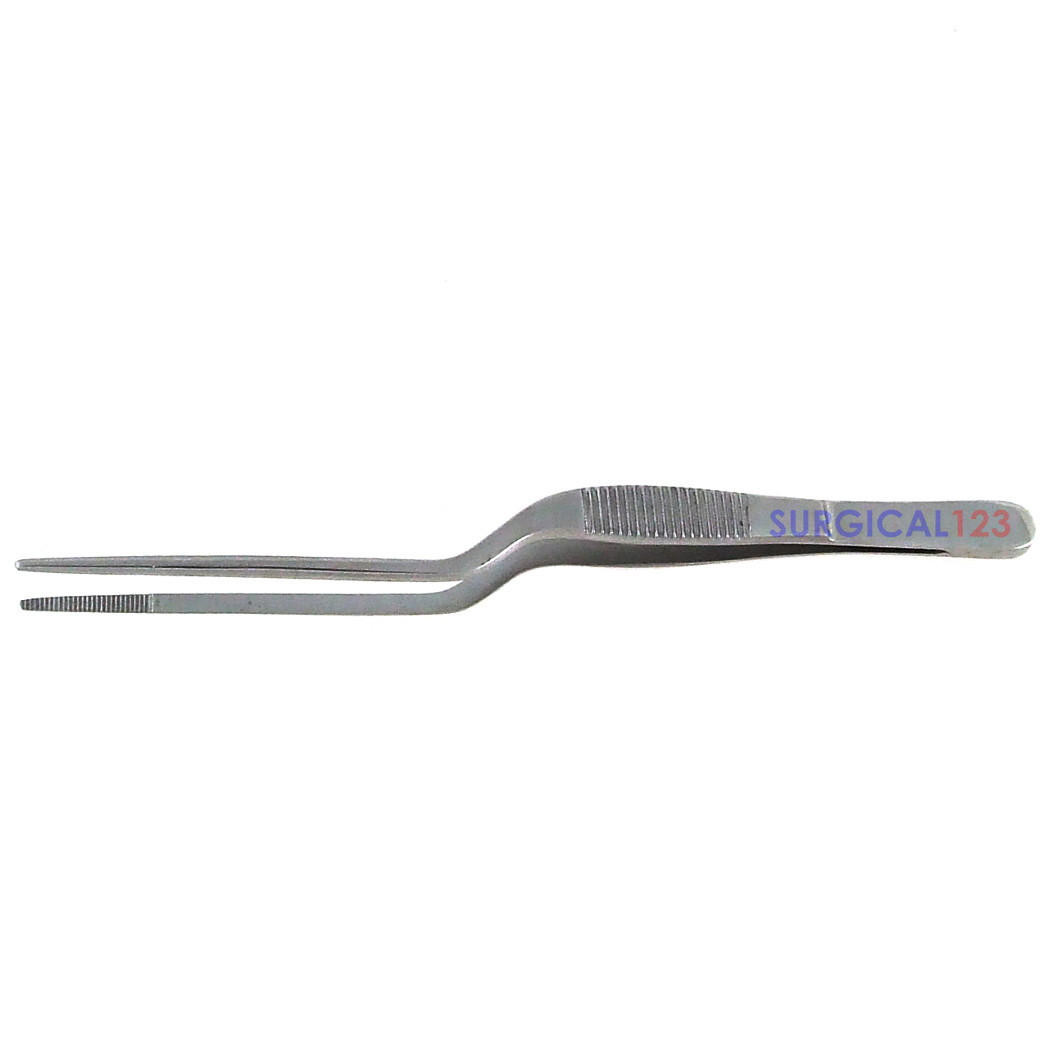 Lucae Ear Forceps Bayonet Shape Serrated Tips | Surgical123