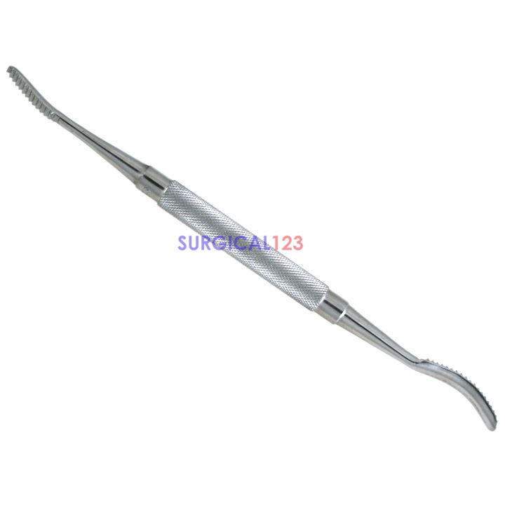 Miller Bone File #45 Double End Plain Serrations - SURGICAL123.COM