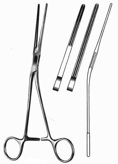 Glover Patent Ductus Clamp 8" Angular Jaws - SURGICAL123.COM
