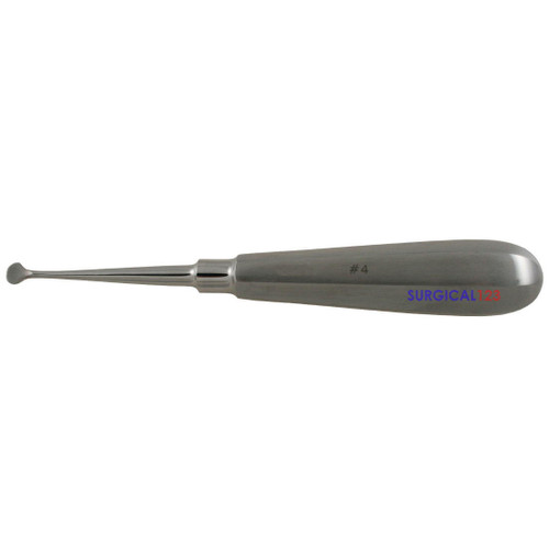 Molt Bone Curette #4 Straight Large Spoon - SURGICAL123.COM