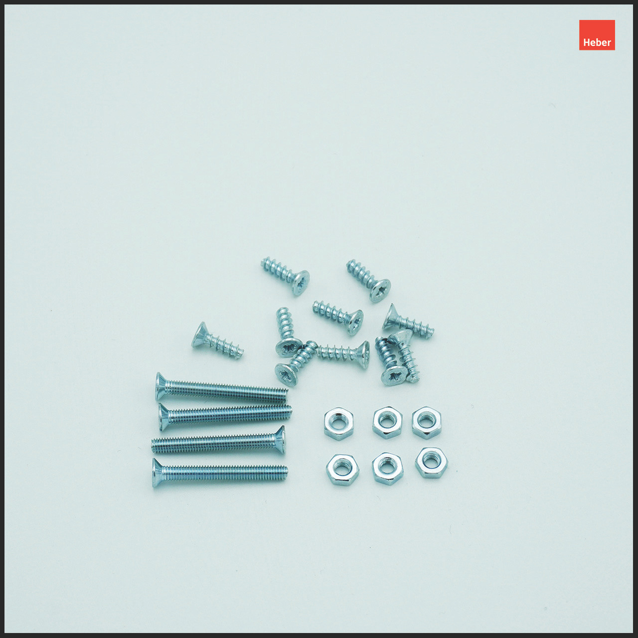 Heber universal fixings kit for products and 3D printed enclosures