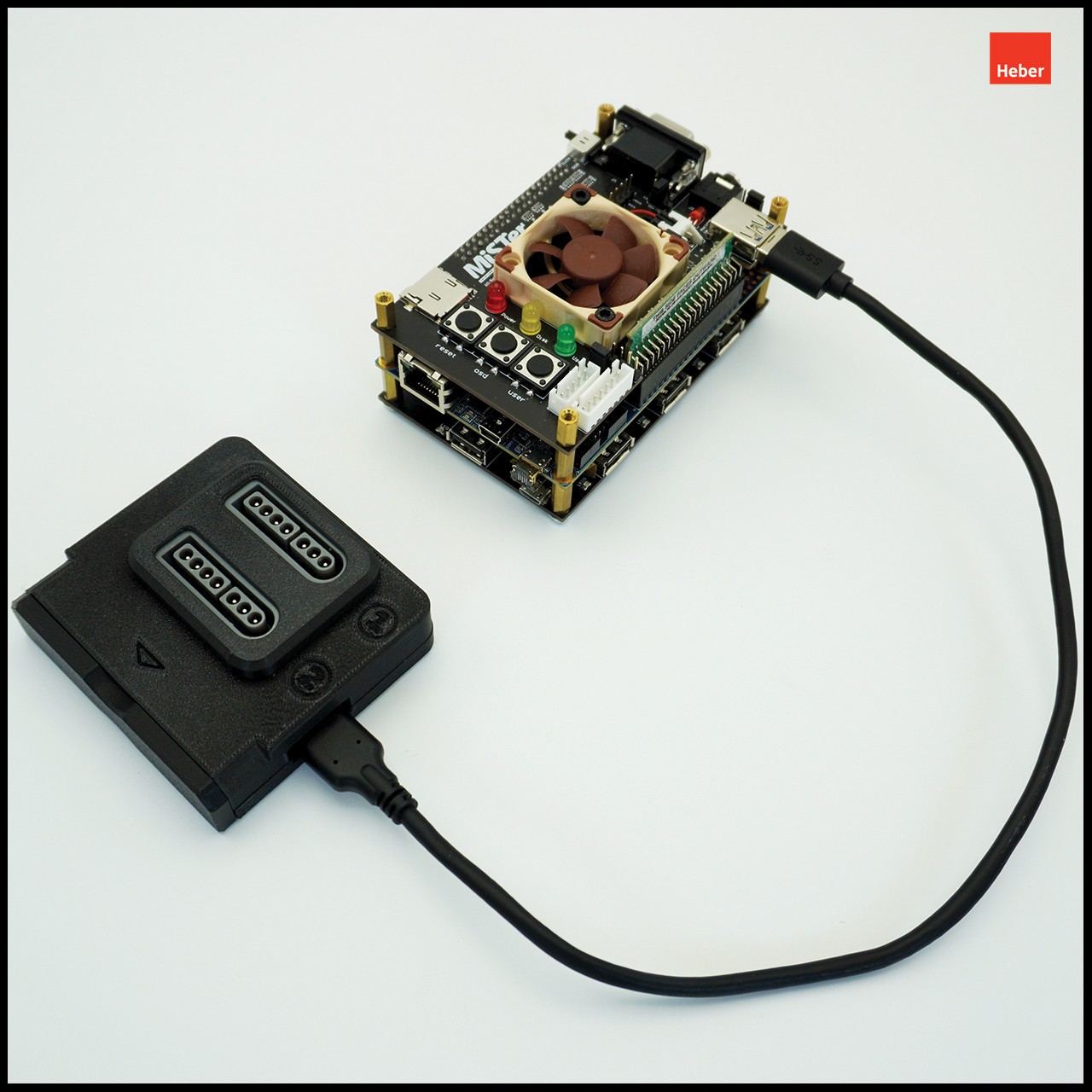 2 port SNES SNAC CARTRIDGE (in Black Enclosure)