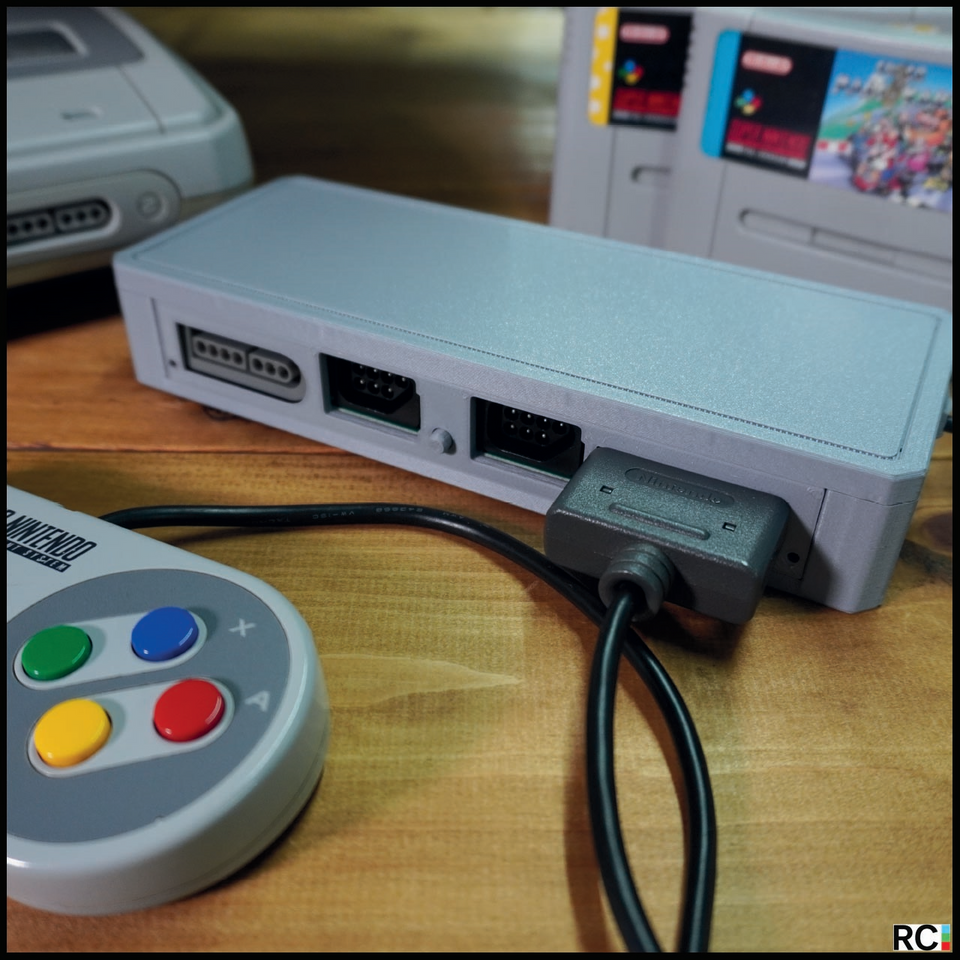 Super CTRLDock NES & SNES Interface In Grey enclosure