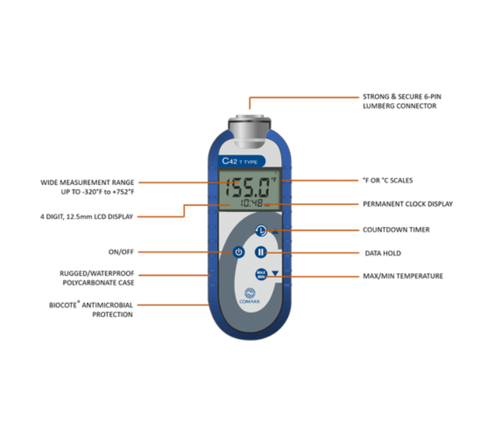 C42F Food Thermometer - Fresh Produce Instruments