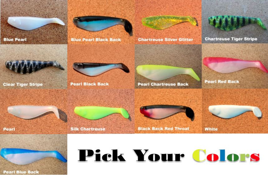 Sassy Shad Bodies 4" 5" 6" and 9"