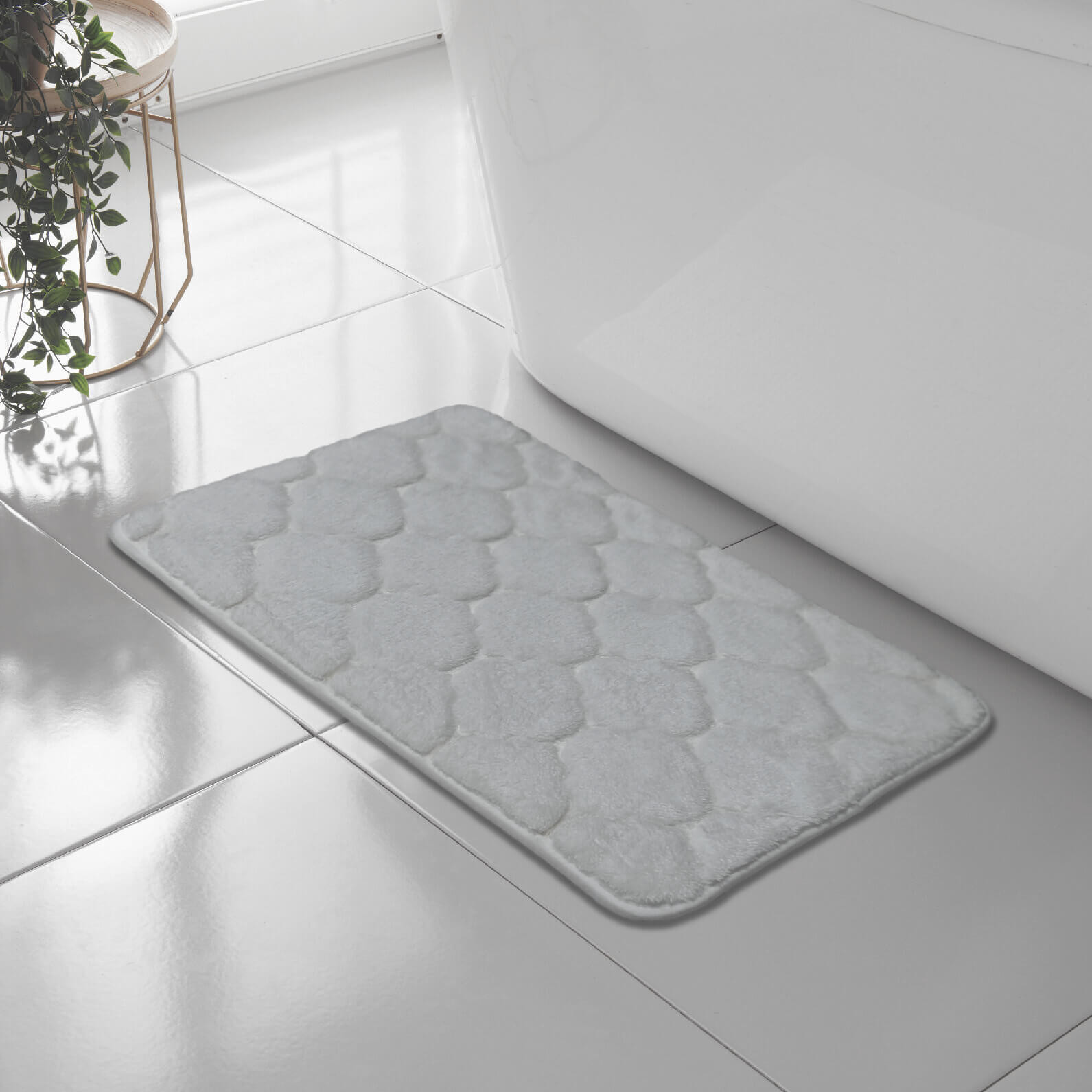 Classic Shell Design Memory Foam Bath Mat - Absolute Home Textiles Ltd