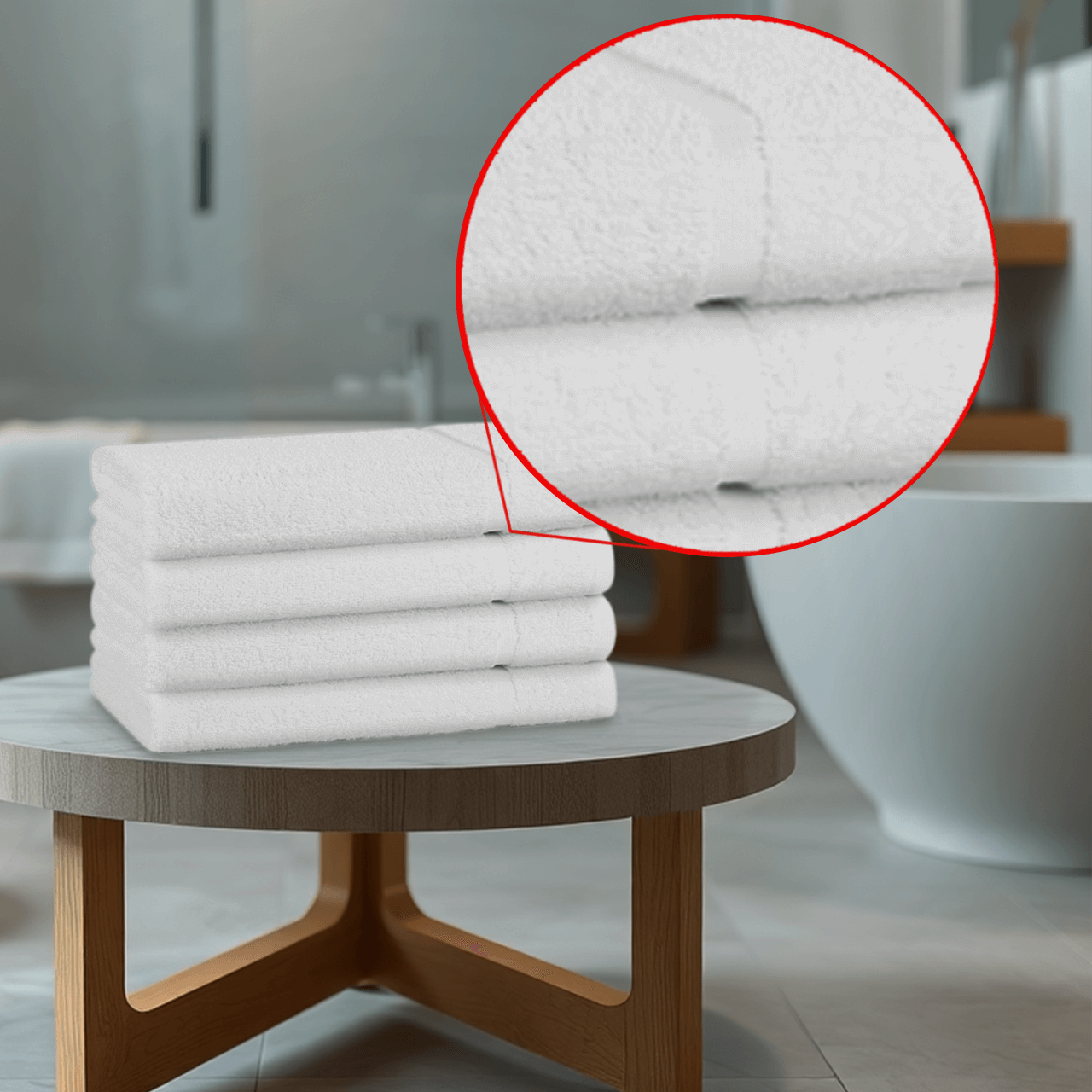 Wholesale Hotel Face Cloths | White 500gsm Discount Flannels