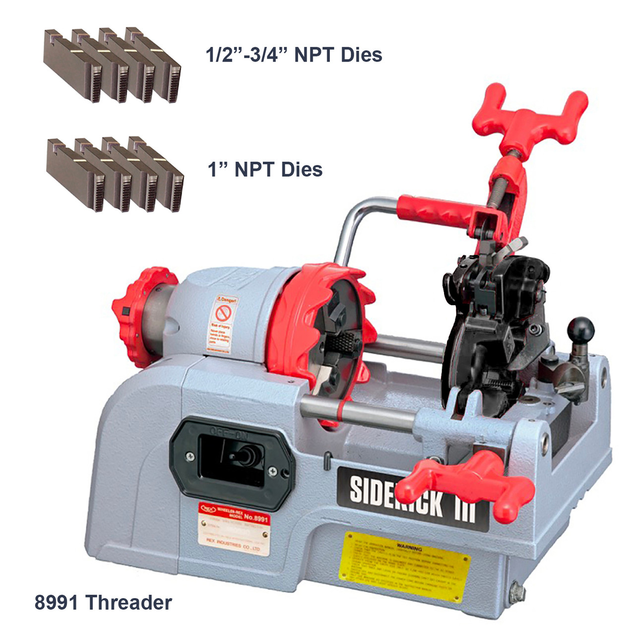 WHEELER-REX 8992 - Sidekick III Pipe Threader 1/4"-1" w/ 60131 Die Head