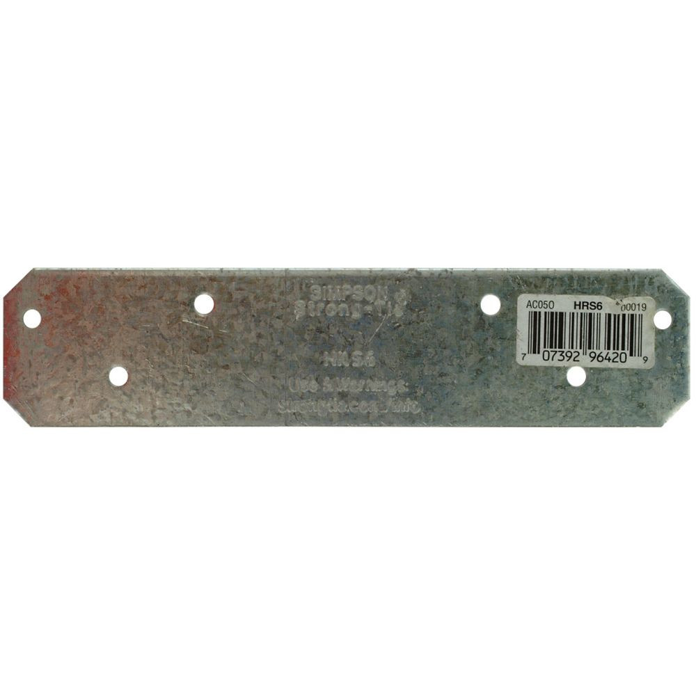 Simpson Strong-Tie HRS6 - 6" 12-Gauge Galvanized Heavy Strap Tie ...