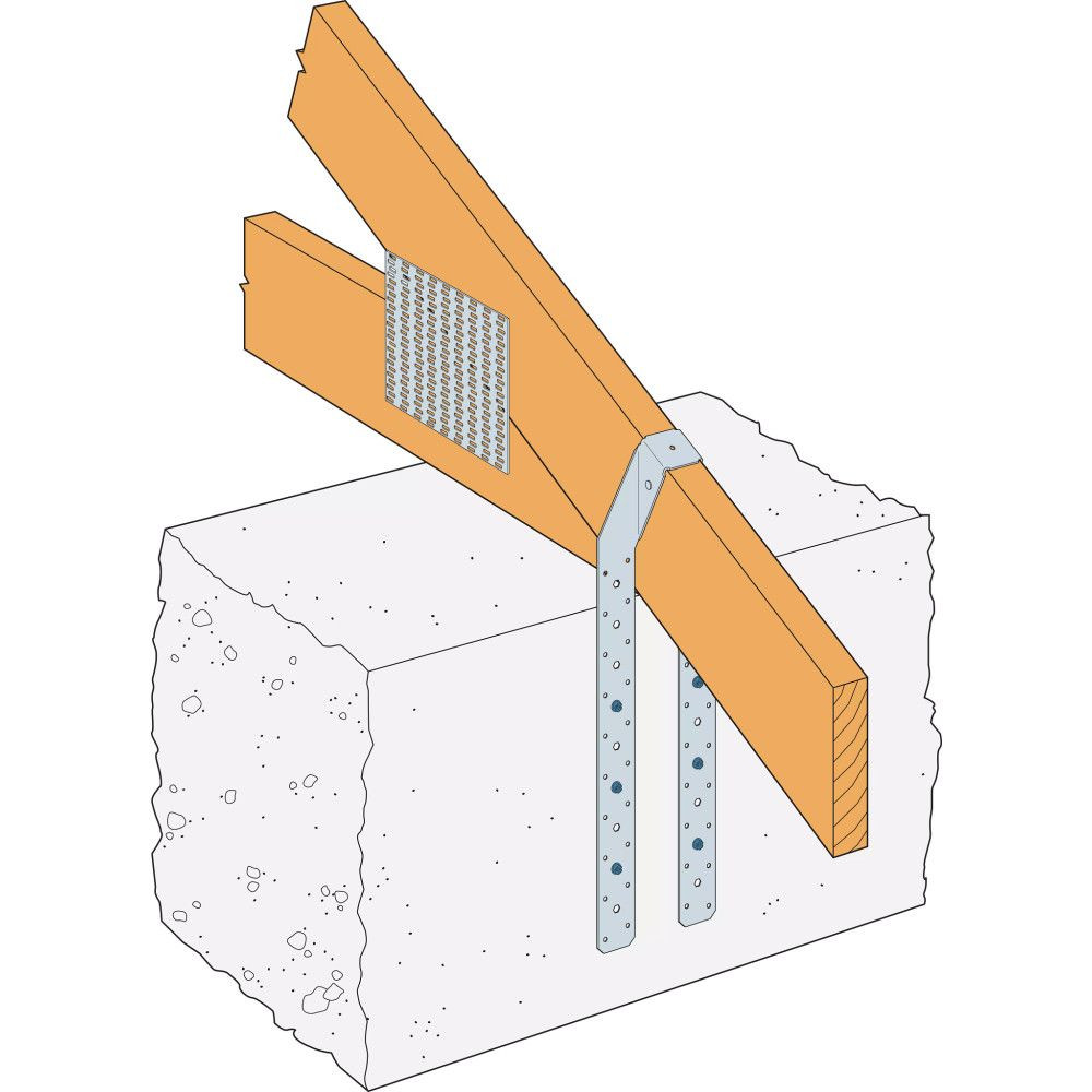 Simpson Strong-Tie H16 - 18-Gauge Galvanized Hurricane Tie | FastoolNow.com