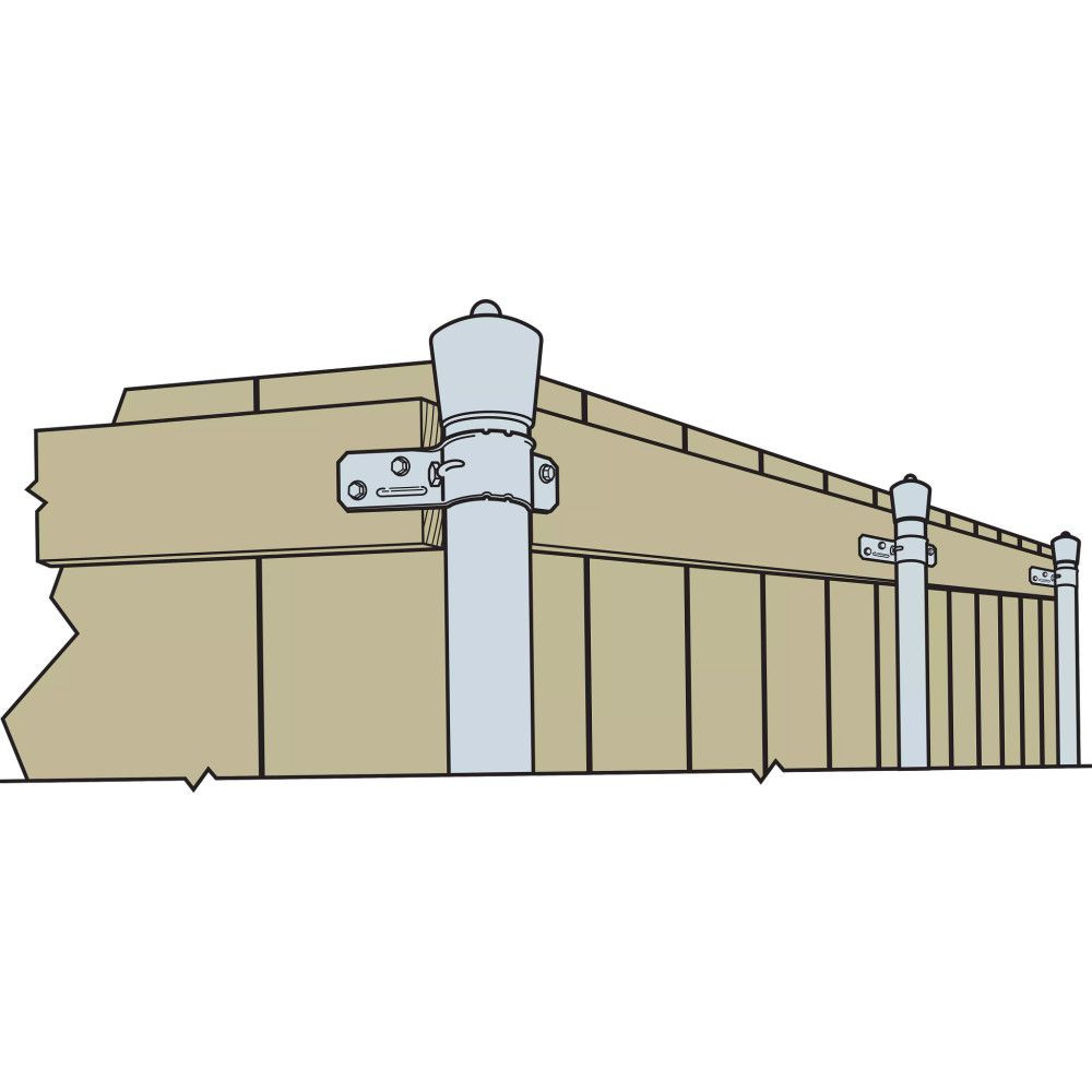 Simpson Strong-Tie PGT2A - 14-Gauge Pipe Grip Tie for 2" Pipe ...