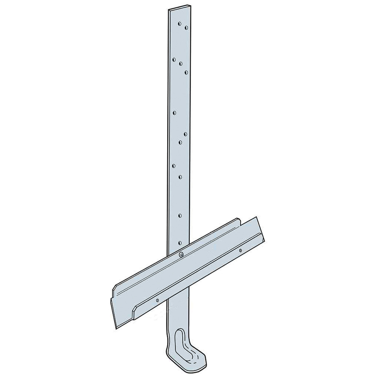 Simpson Strong-Tie META16/TSS2 - 16" Galvanized Embedded Truss Anchor w ...