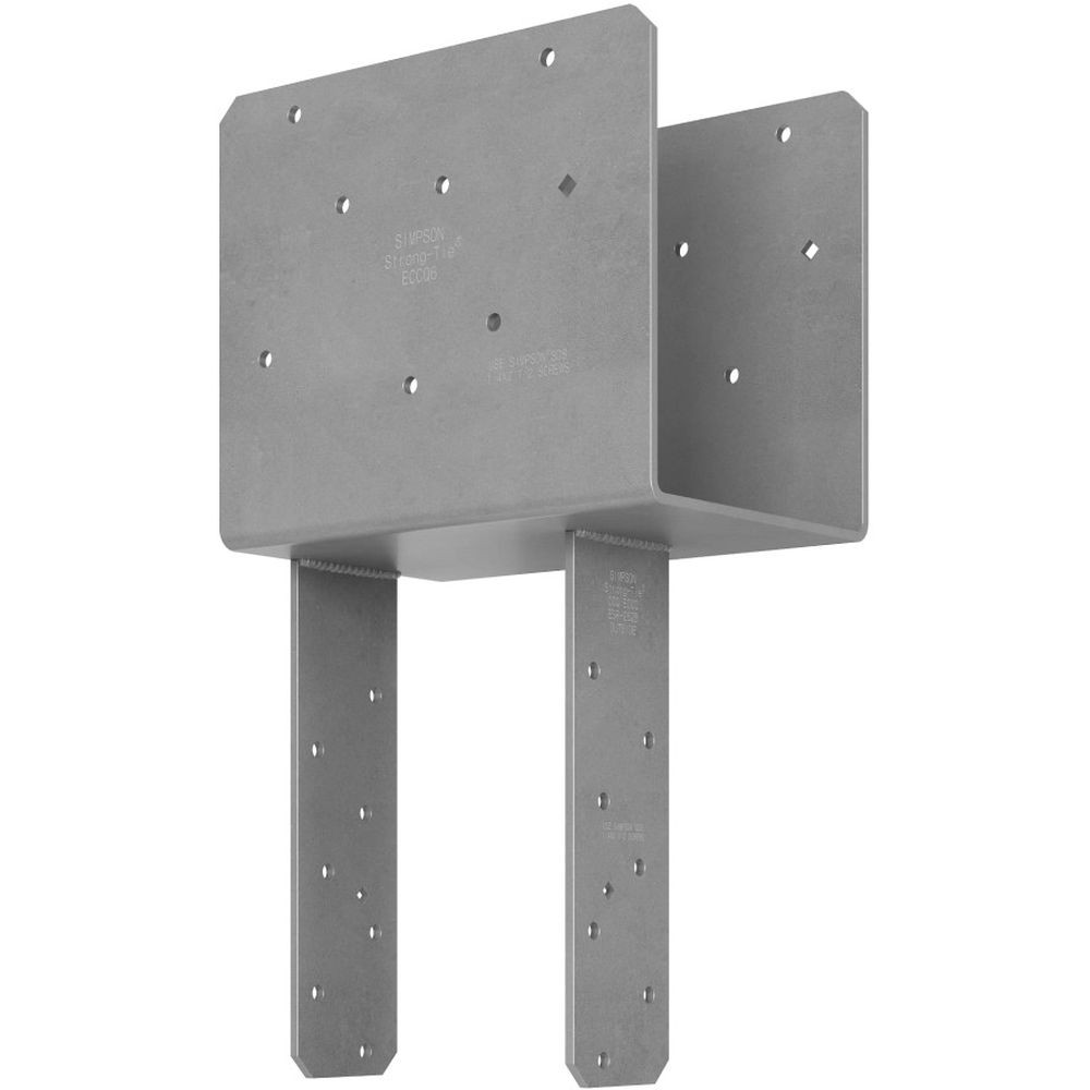 Simpson Strong-Tie ECCQ66SDS2.5 - End Column Cap for 6x Beam, 6x Post ...