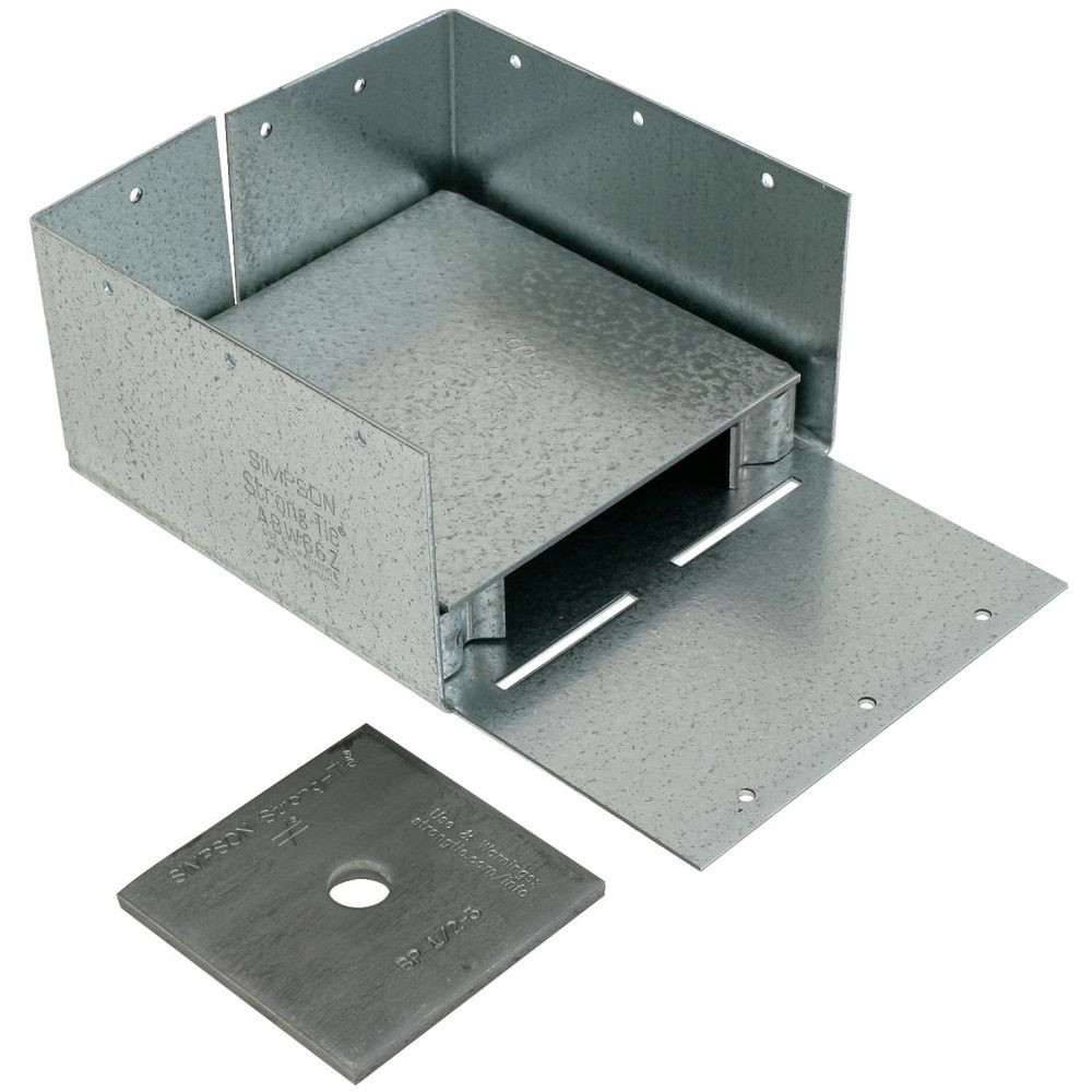 Simpson Strong-Tie ABW66Z - ZMAX Galvanized Adjustable Standoff Post ...