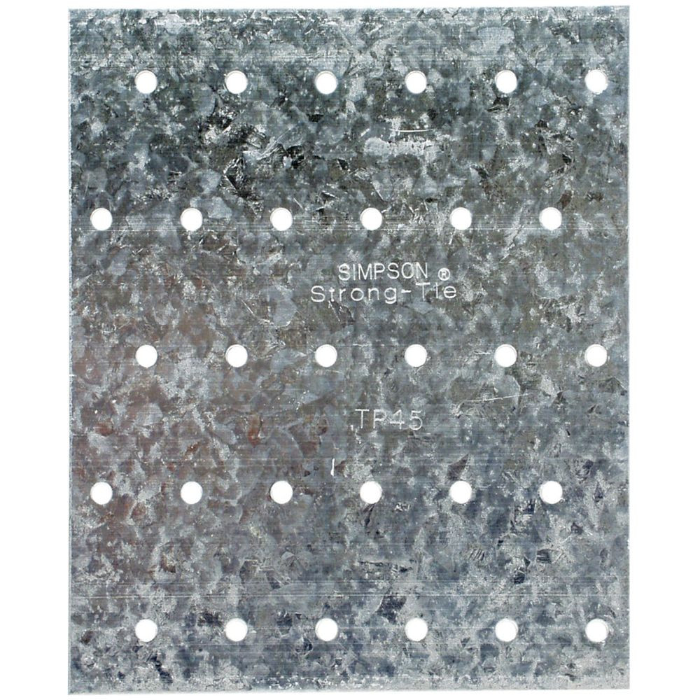 Simpson Strong-Tie TP45 - 4-1/8" x 5" 20-Gauge Galvanized Tie Plate ...