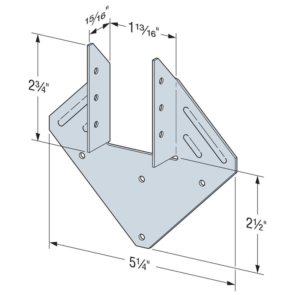Simpson Strong-Tie H1.81Z - H1.81 18-Gauge ZMAX Galvanized Hurricane ...